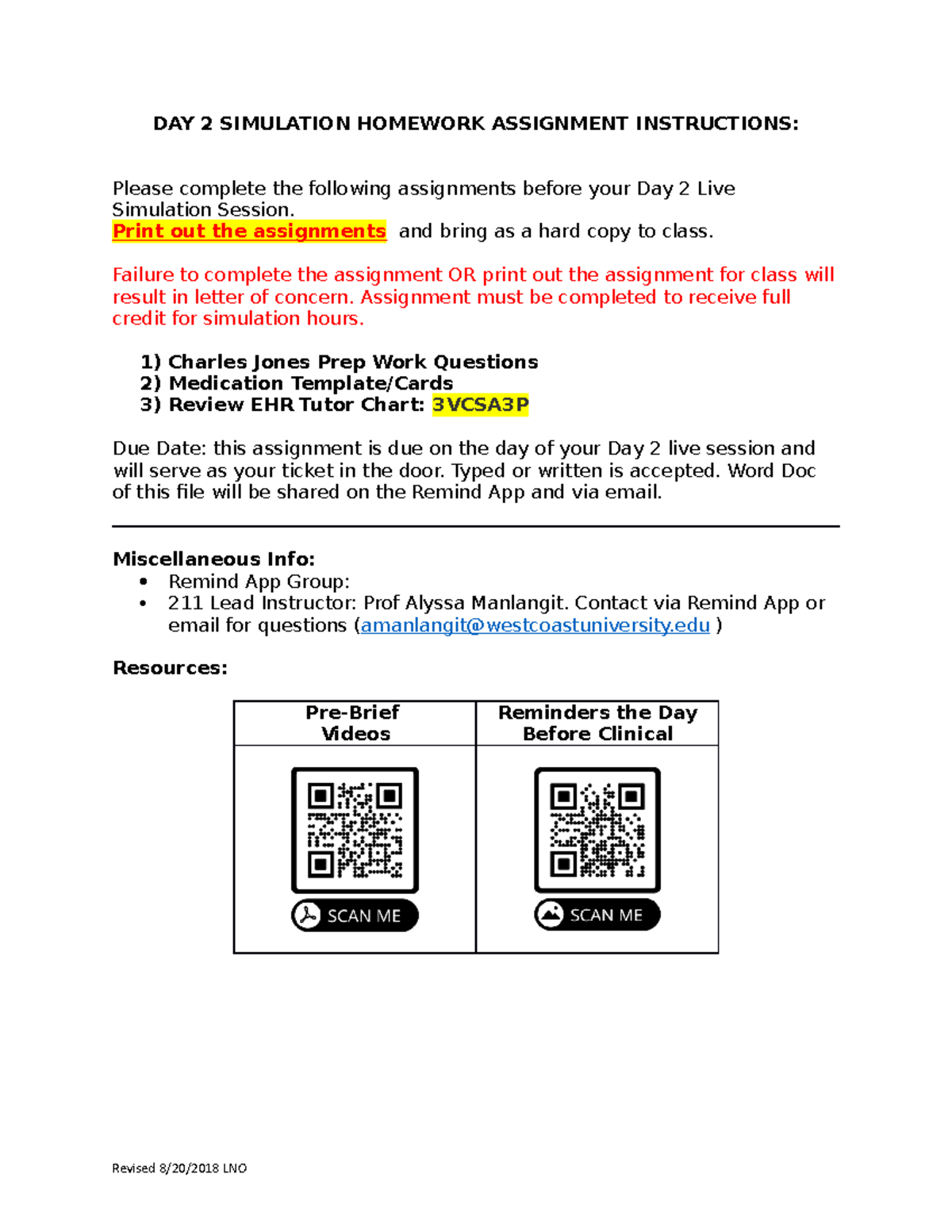 SIMS Prep Work #2 Charles Jones - DAY 2 SIMULATION HOMEWORK ASSIGNMENT ...
