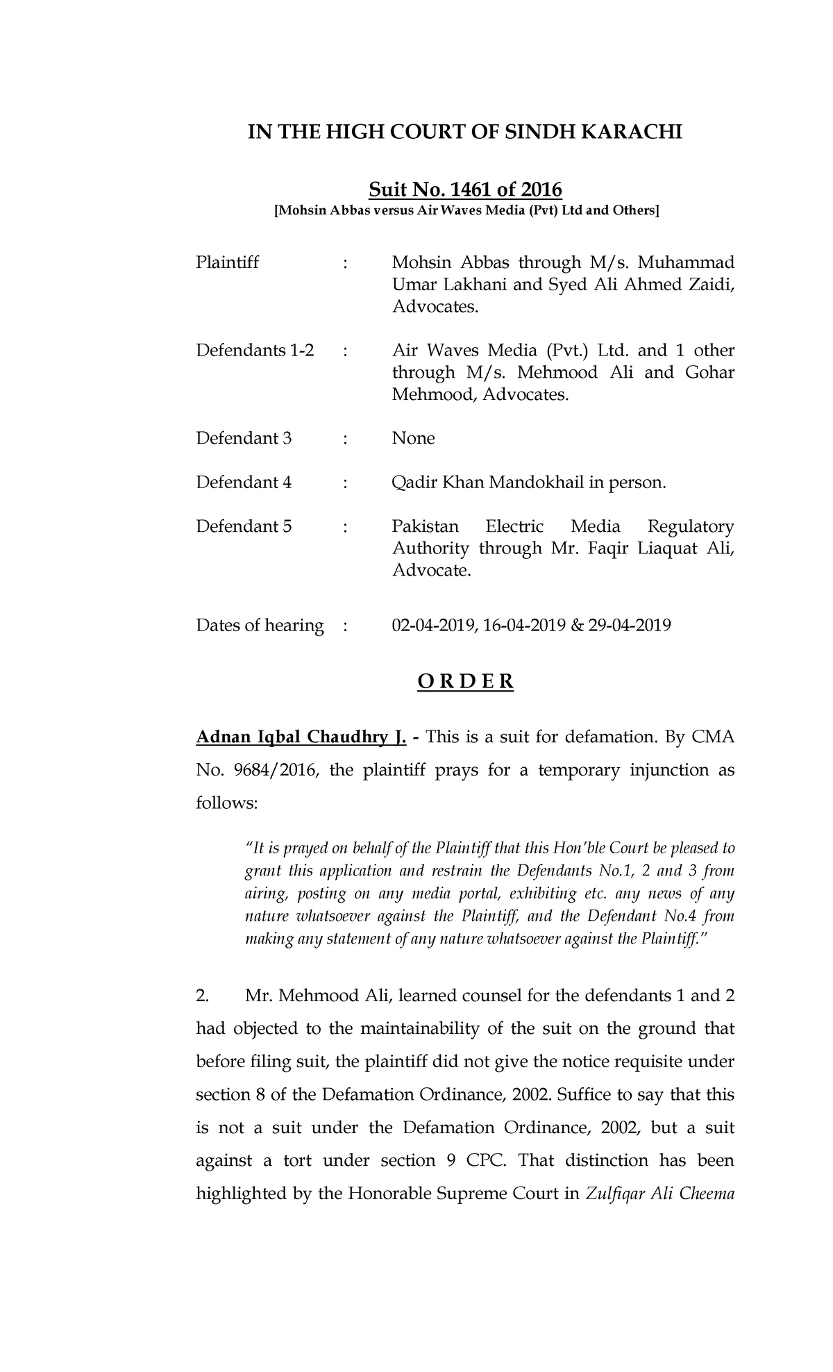 HC Case Law - Gg hhh ggh yryug. Hhhgc gyhg - IN THE HIGH COURT OF SINDH ...