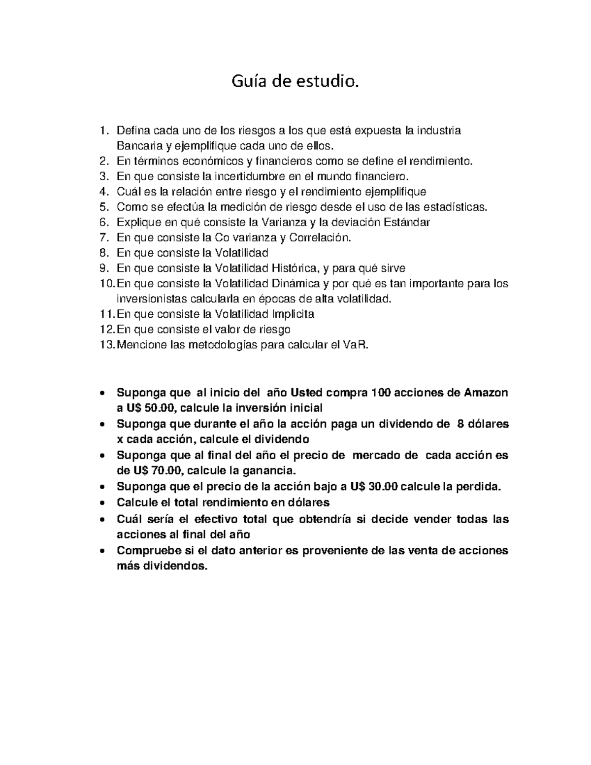 Guía de estudio 2023 - guia correspondiente a la asignura gestión bancaria con respecto al tema ...