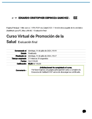 Prueba final Revisión del intento Campus PAHO - MC Curso Virtual sobre Monitoreo Domiciliario de ...