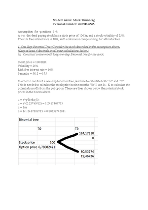 [Solved] Question 15 Binomial Model Maximum 12 points Consider a ...