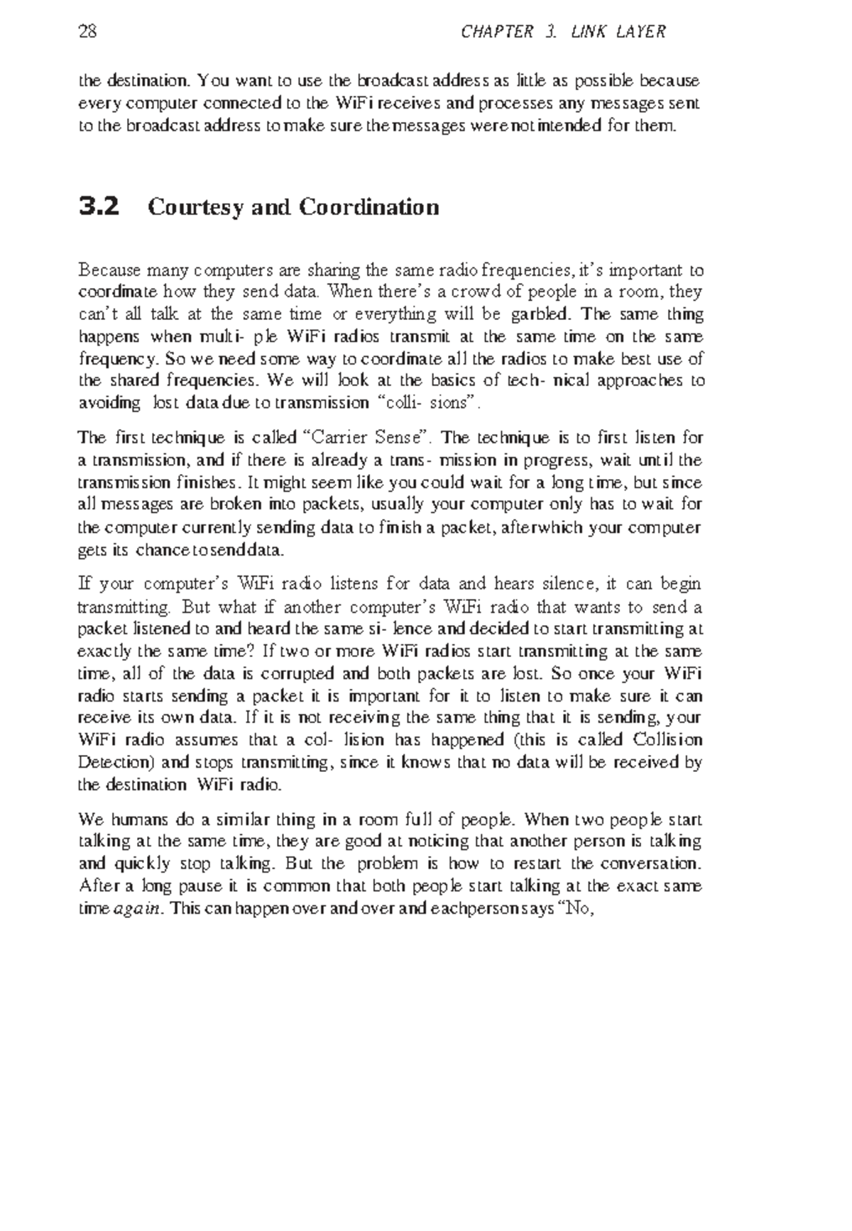 Introduction To Networked Information Systems-10 - 28 CHAPTER 3. LINK ...