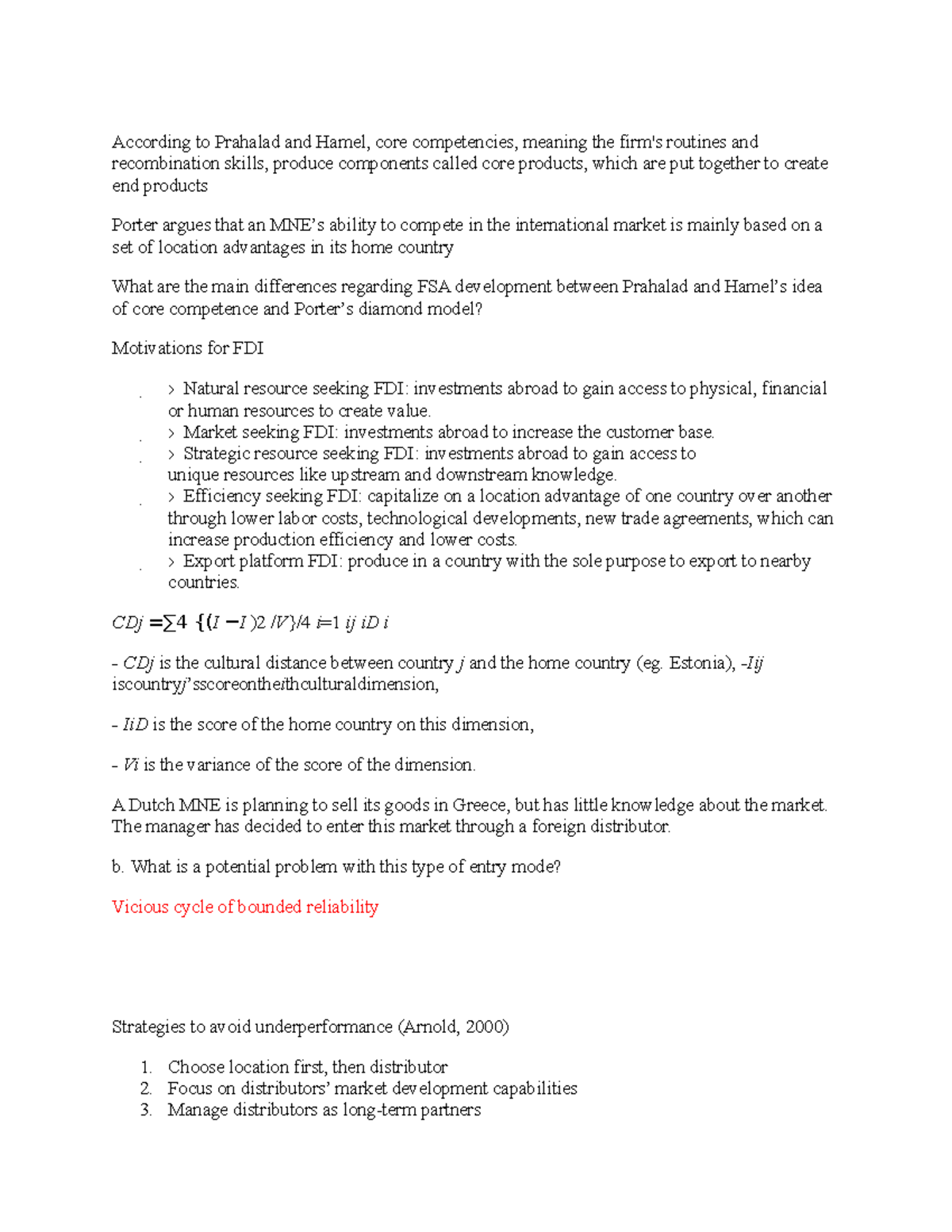 Intro to Ib-2 - According to Prahalad and Hamel, core competencies ...