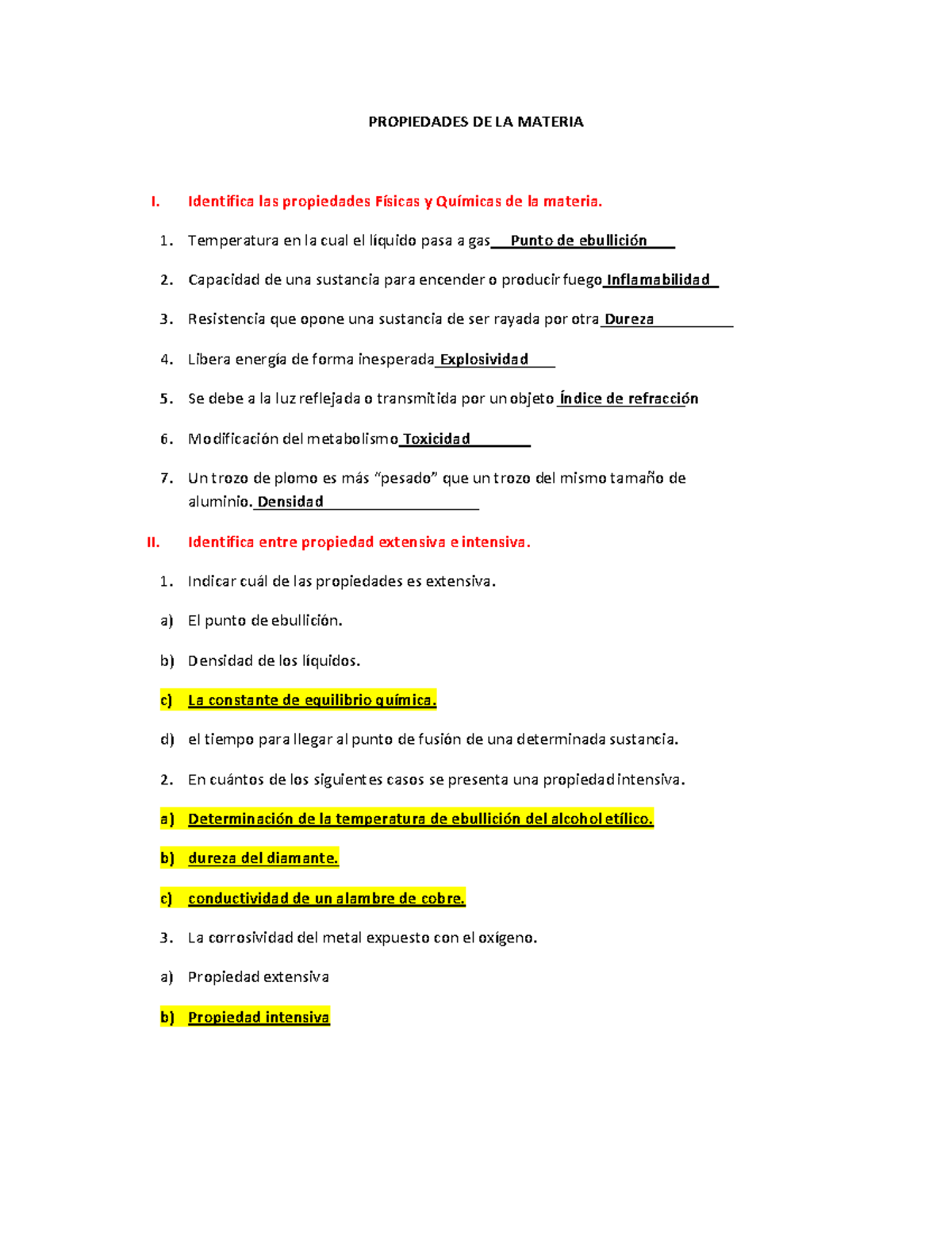 Propiedadesdelamateria.ID 00000228341 - PROPIEDADES DE LA MATERIA I ...