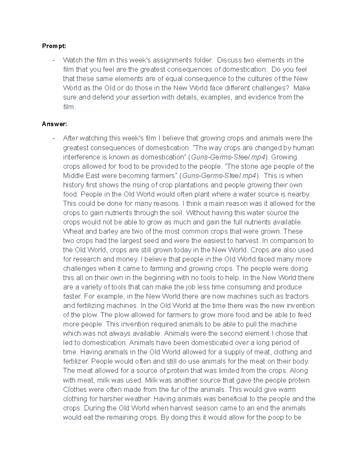 Week 9 question 1 - week 9 discussion board 1, professor Navaro, 100% ...