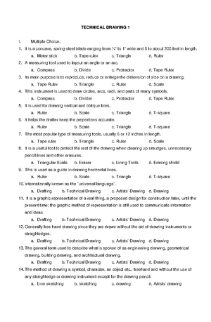 Technical drawing terms - TECHNICAL DRAWING TERMS COMPASS – an ...