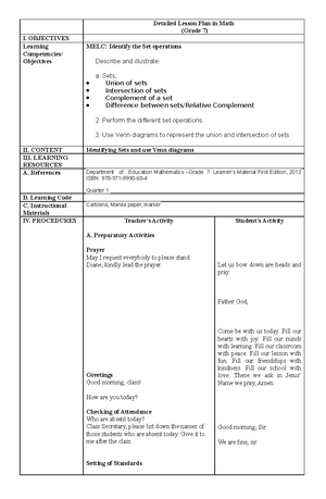 4As Lesson Plan - Copy - rhfg - Daily Lesson Plan in Grade 10 ...