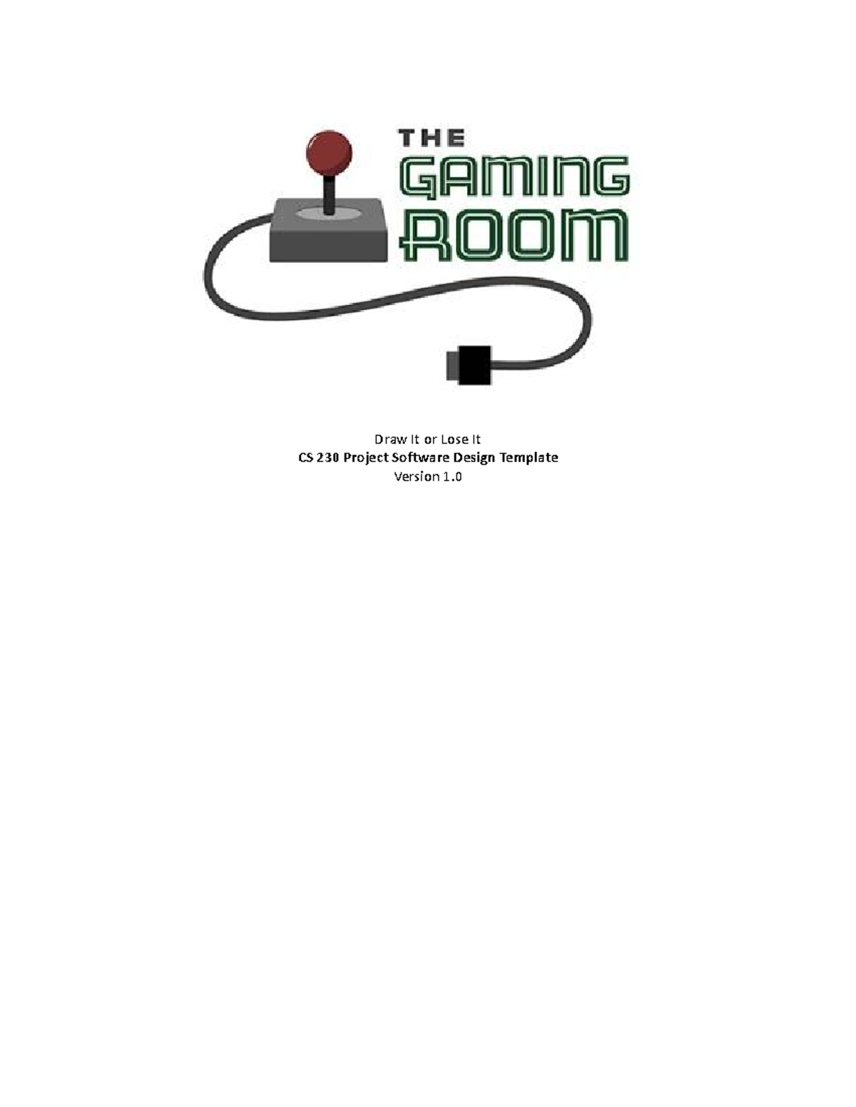 CS 230 Project Three - Draw It or Lose It CS 230 Project Software ...