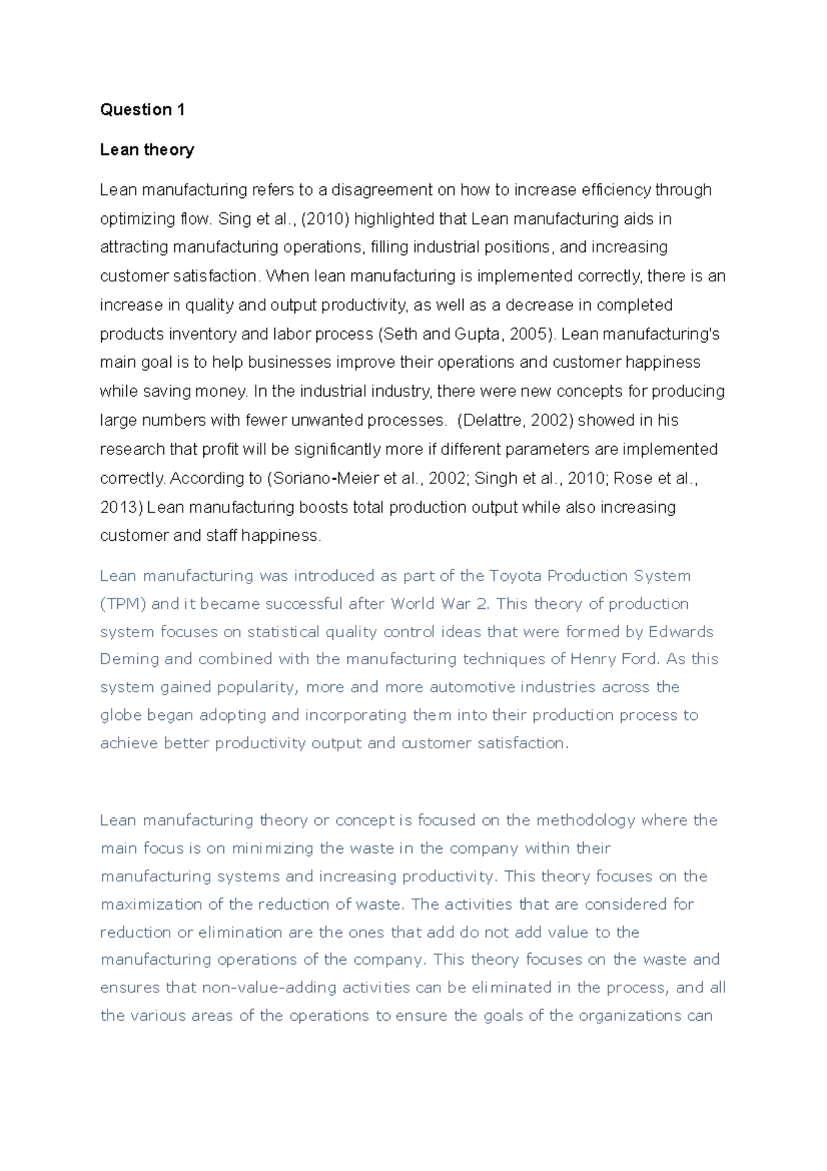 SOM - The attachment contains notes of Strategic Operations Management ...