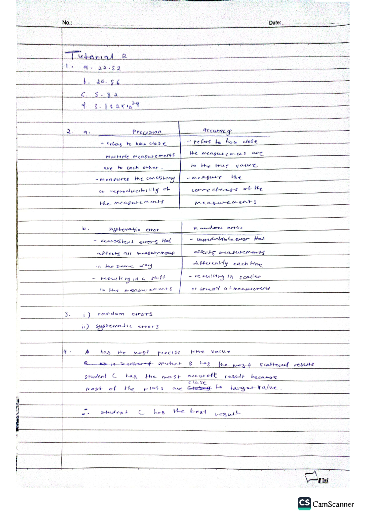 Tutorial 2 q1-q5 - applied sciences - CamScanner - Studocu