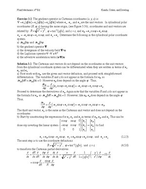 Ch2 - answers chapter 2 - Exercise 2. For three spatial dimensions ...