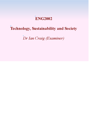 ENG2002 Assignment Two - ENG2002_2020_S2 Assignment 2 Description Marks out of Wtg (%) Due date ...