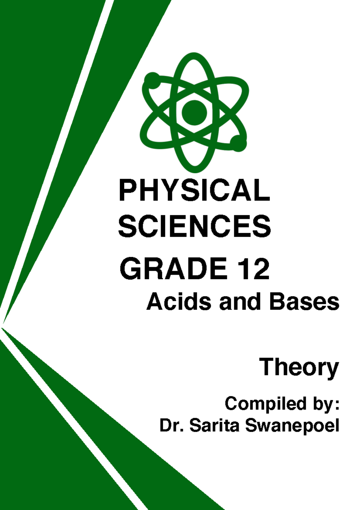 Physical Science Gr 12 Acids and Bases Theory - PHYSICAL SCIENCES Acids ...