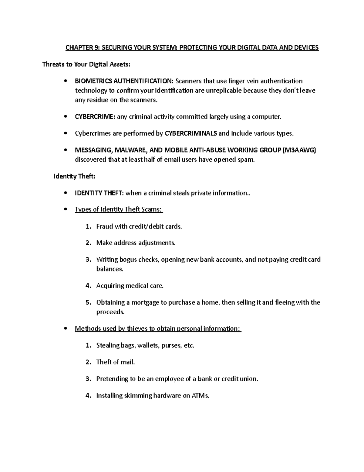 Chapter 9 - Securing YOUR System - CHAPTER 9: SECURING YOUR SYSTEM ...
