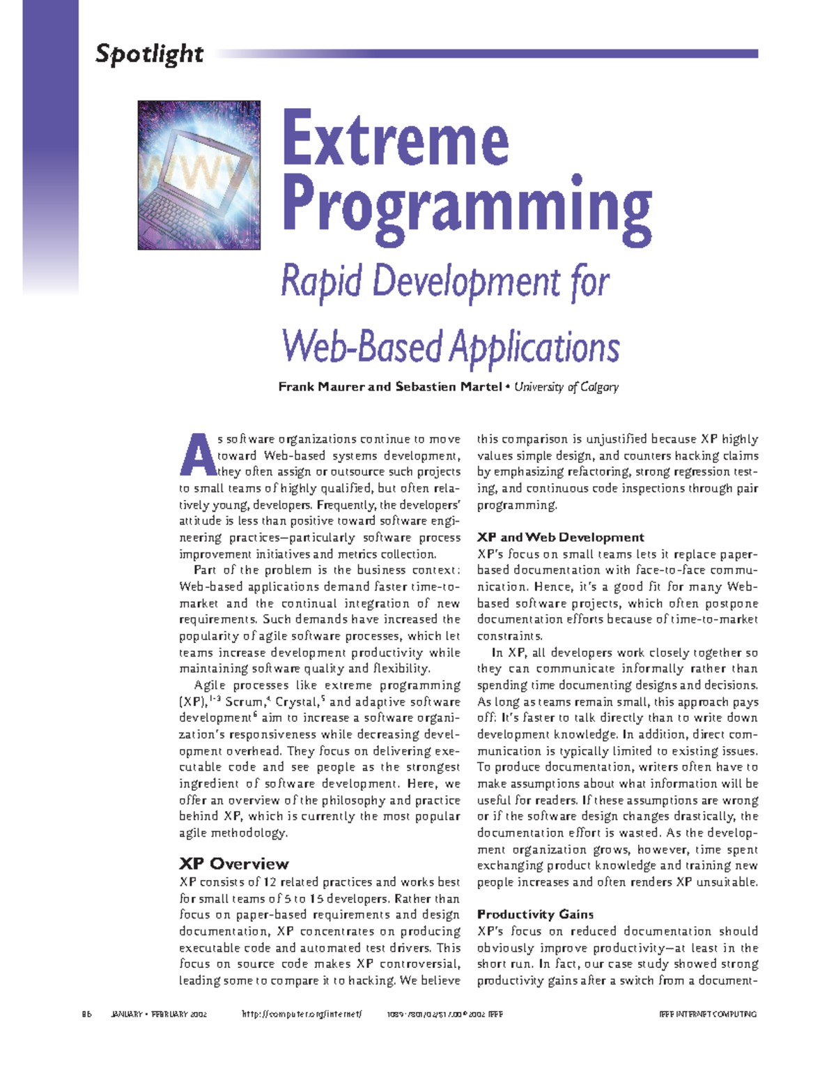 Rapid Development for - Spotlight Extreme Programming Rapid Development ...