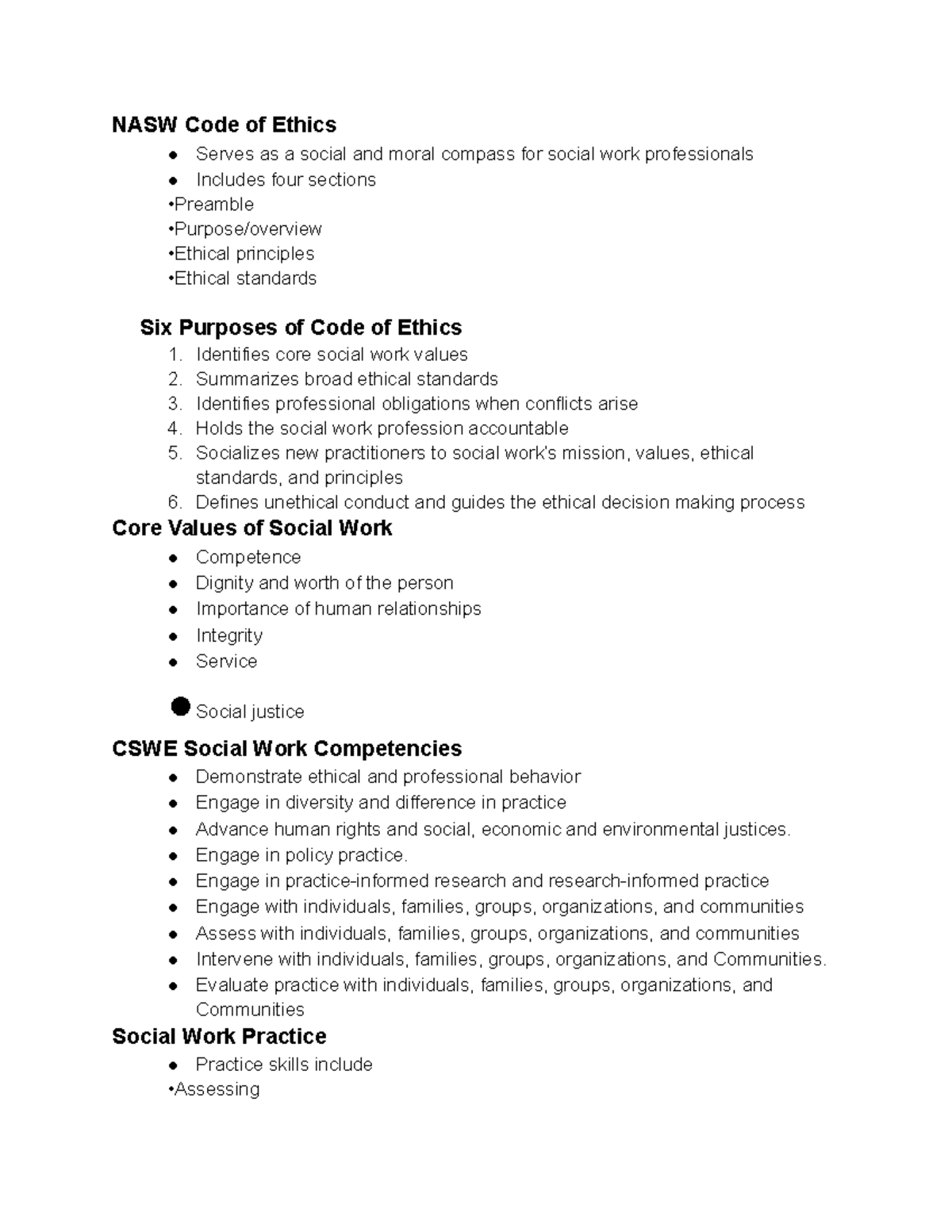 Sw - 4 - These are notes/materials to practice for future quizzes ...