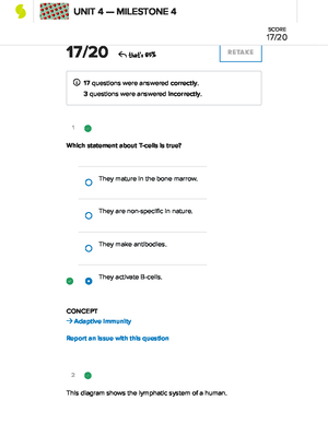 Challenge 1 unit 3. unit three challenge 1 human biology Sophia pathway ...