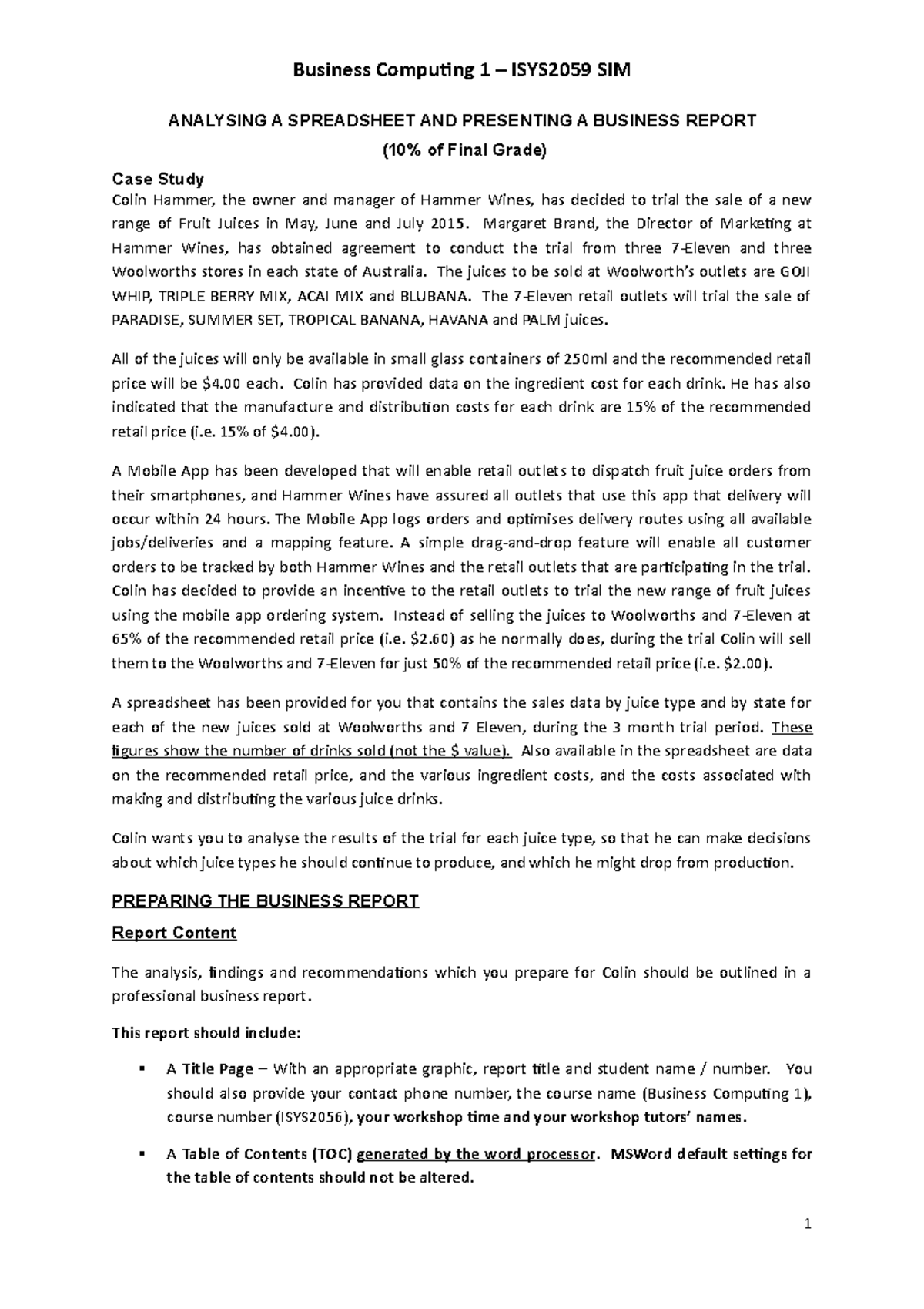 Sample/practice exam 14 October 2016, questions and answers - Business ...