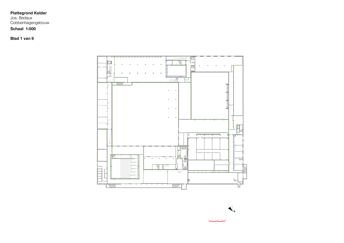 Plattegronden plananalyse - Cobbenhagengebouw, universiteit Tilburg ...