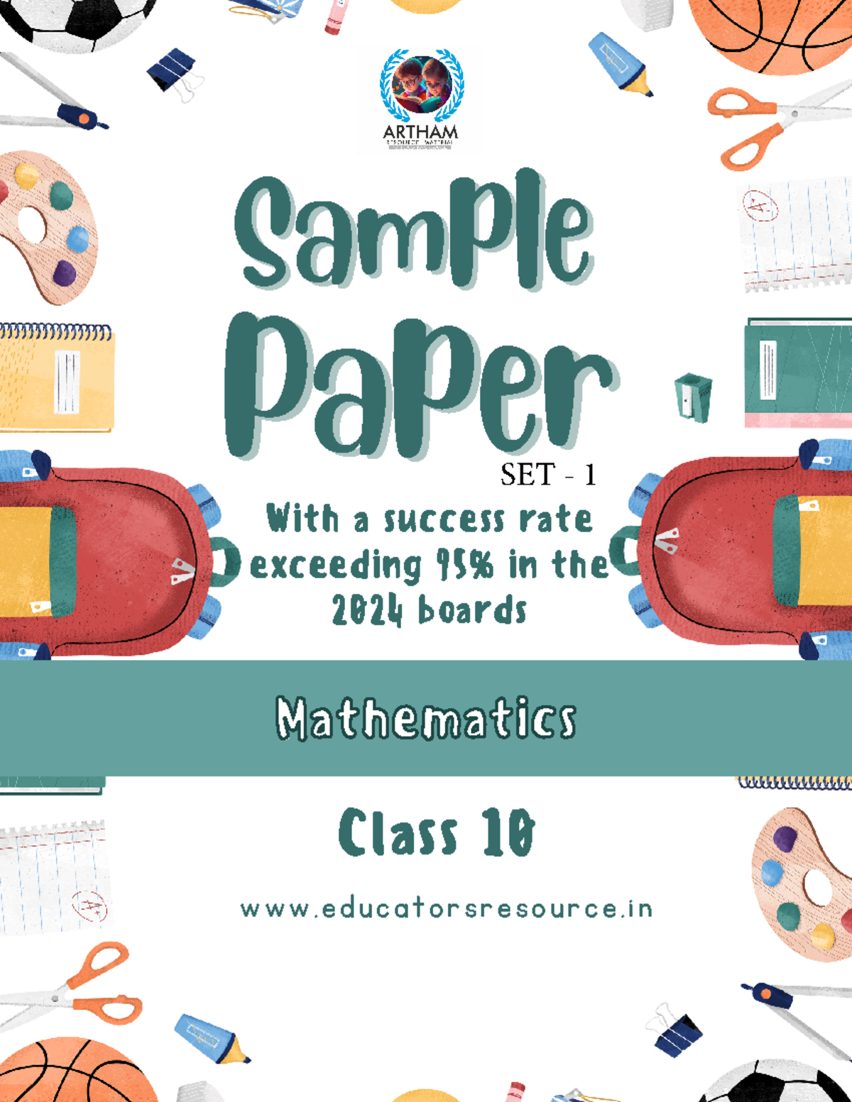 Class X Top 10 Sample Papers Mathematics with Solution - With a success ...