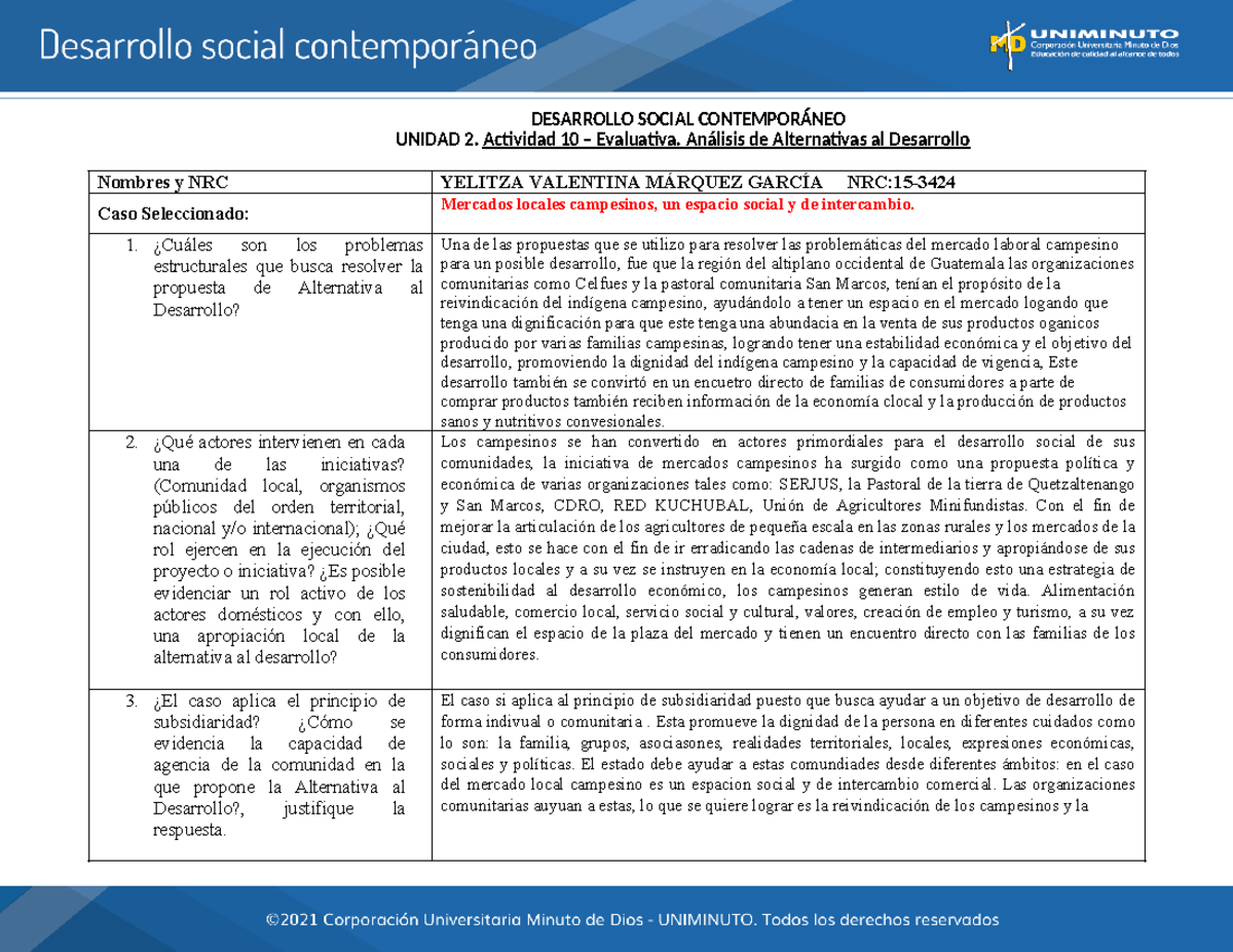 Unidad 2-actividad 10 desarrollo - DESARROLLO SOCIAL CONTEMPORÁNEO ...
