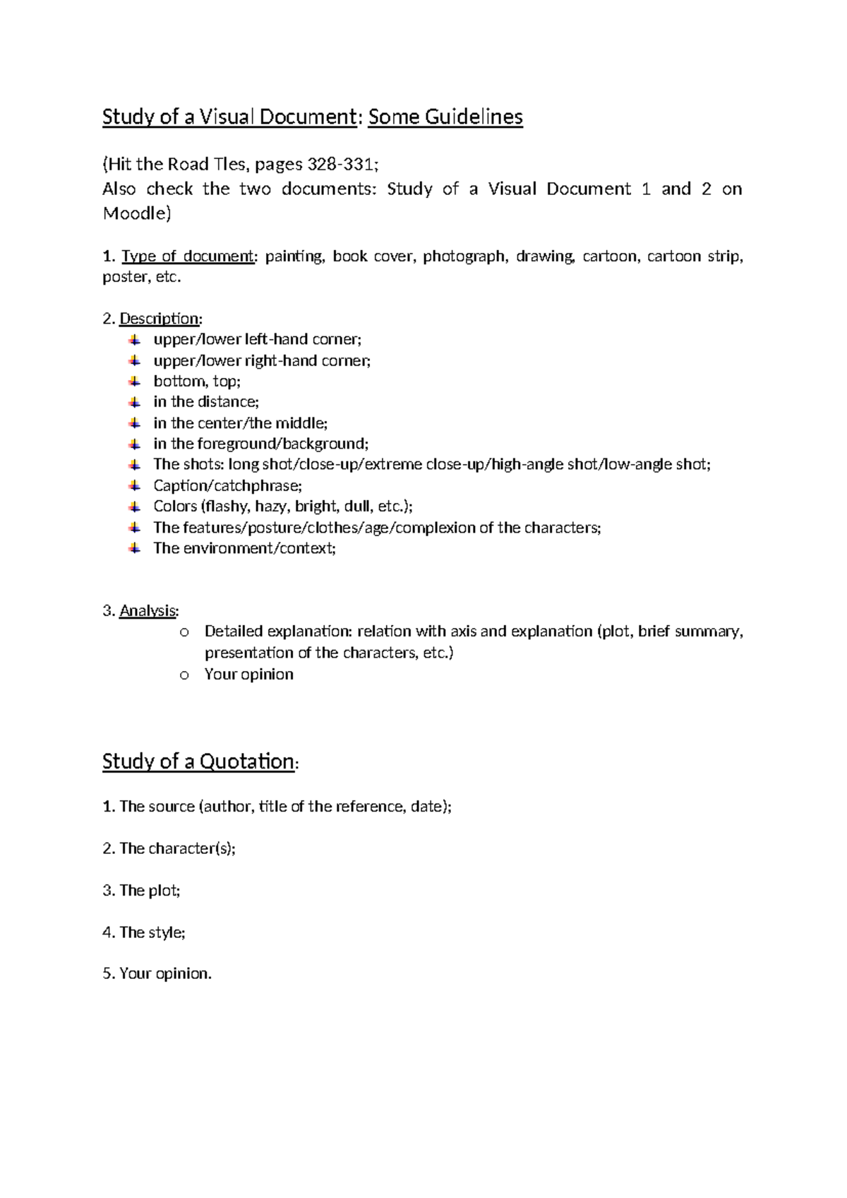 Study of a Visual Document+Quote - Study of a Visual Document: Some ...