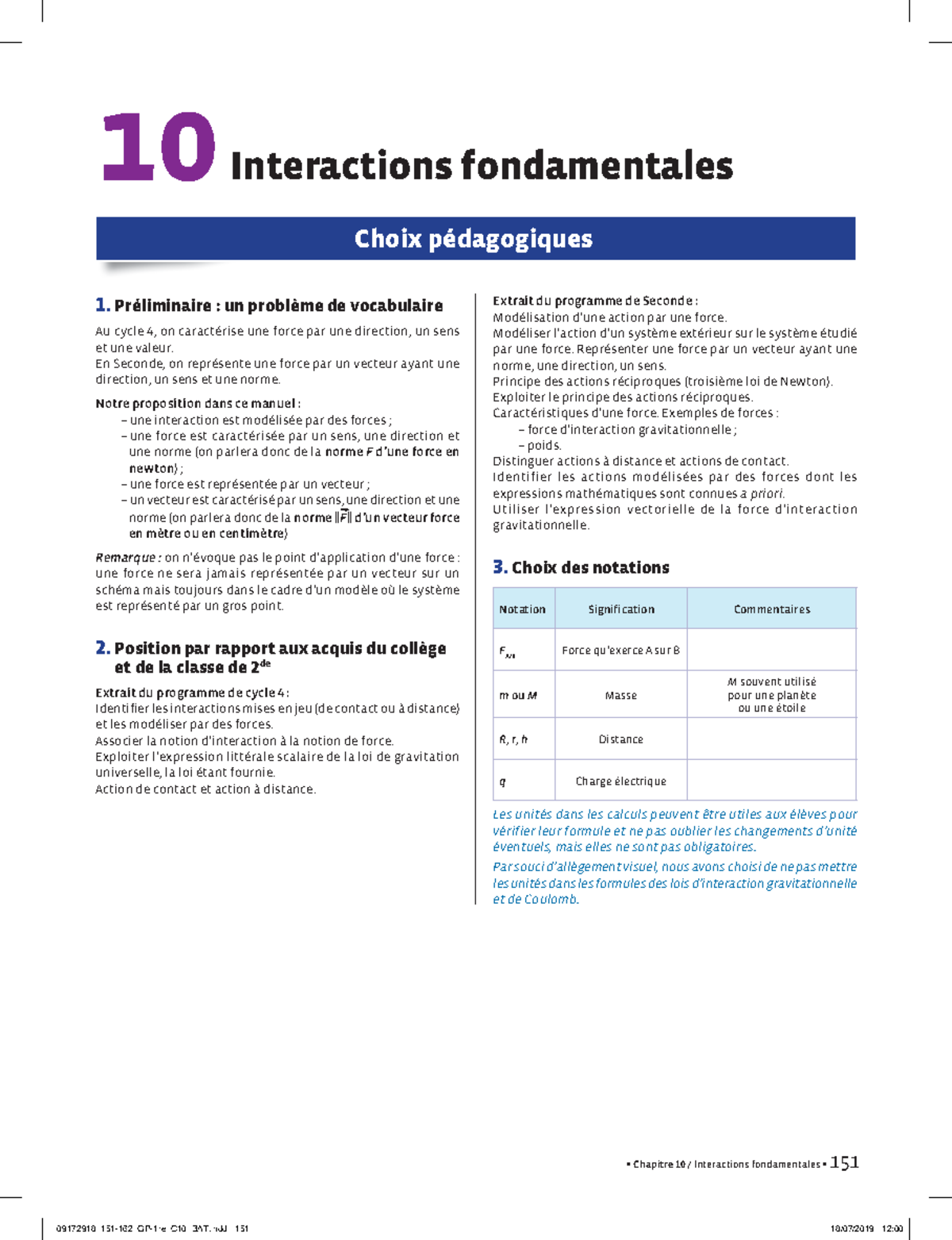 Exos résolus - chap 7 - Interactions Champs - p209 - J Chapitre 10 / Interactions fondamentales ...
