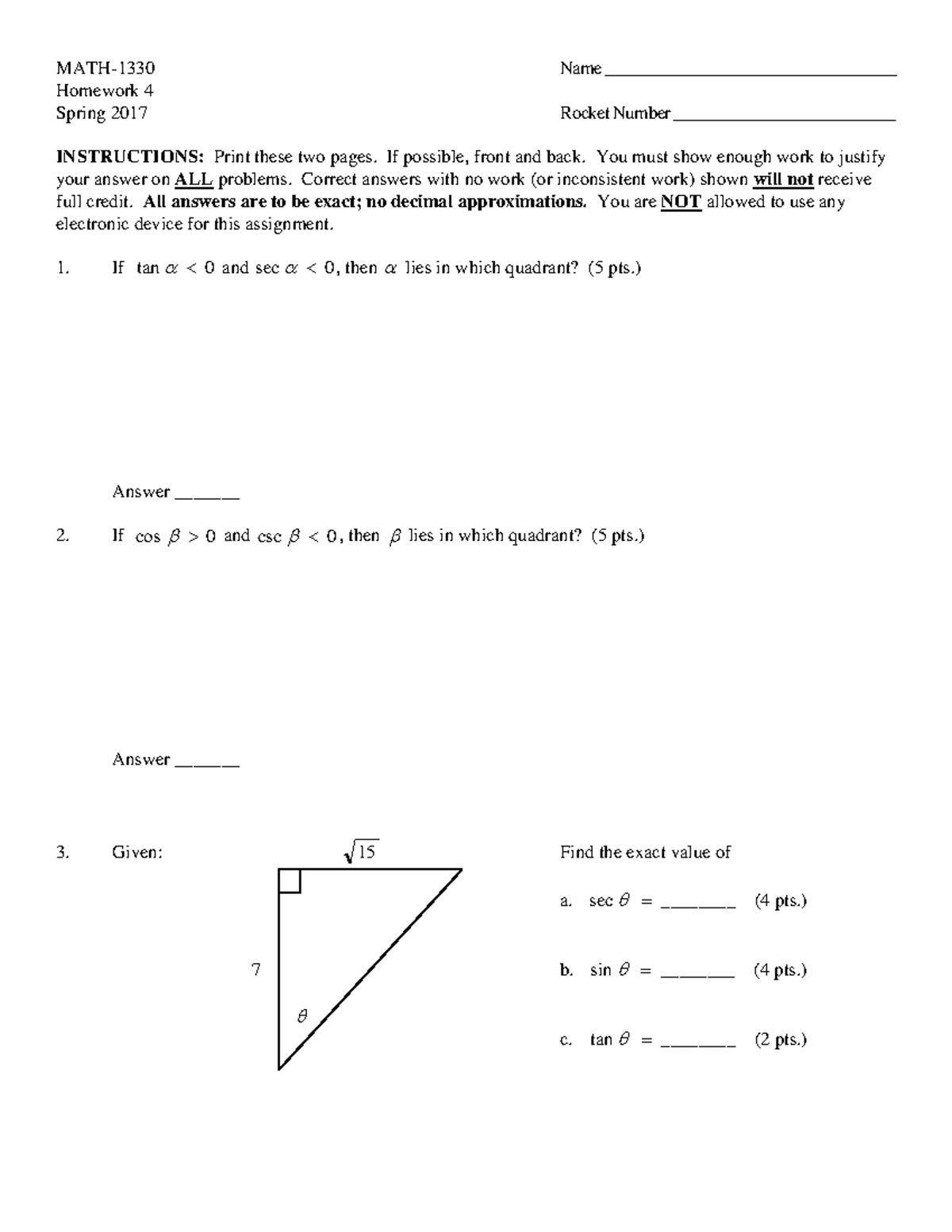 Problems 4MWF - Homework - MATH-1330 Name ...