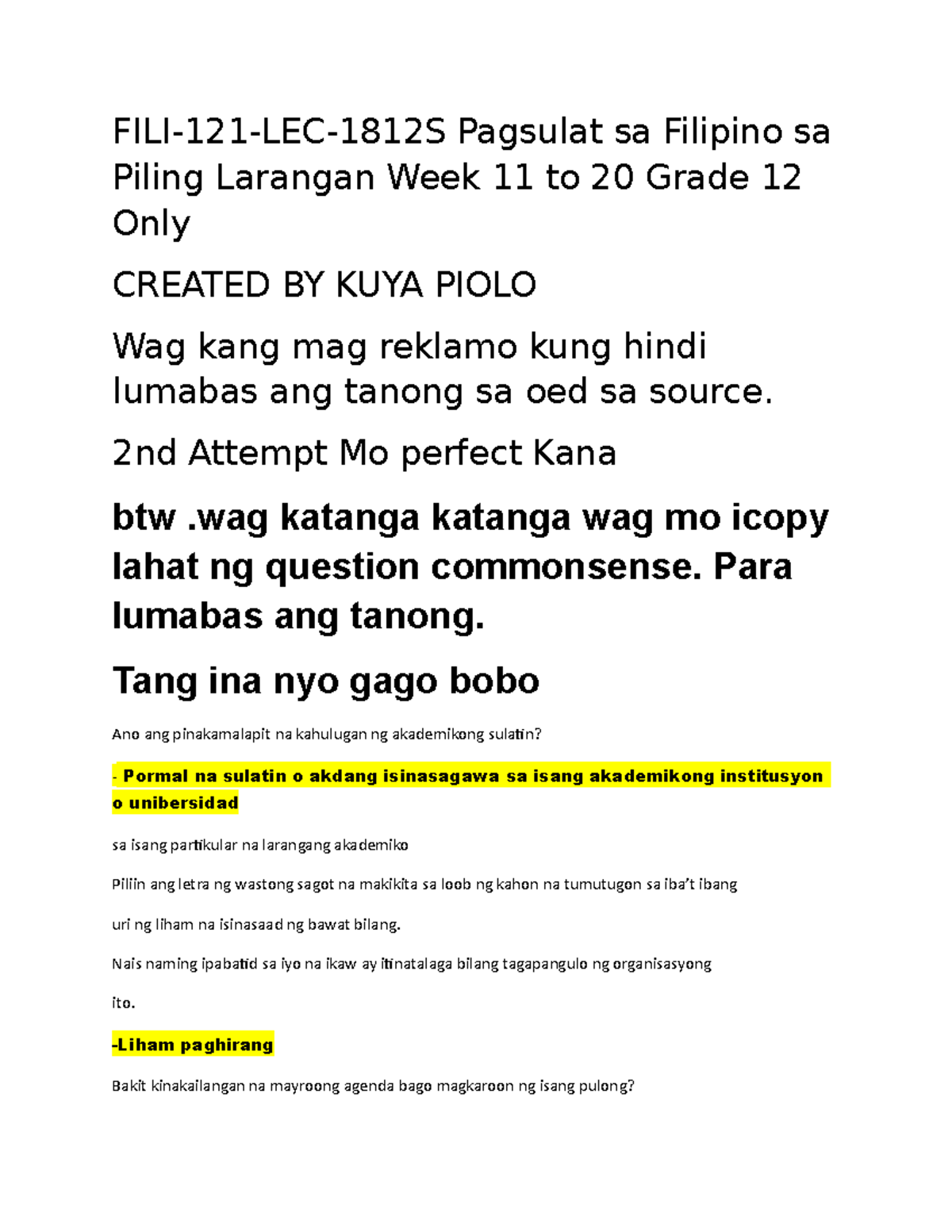 Fili-121-lec-1812s-pagsulat-sa-filipino-sa-piling-larangan-week-11-to ...