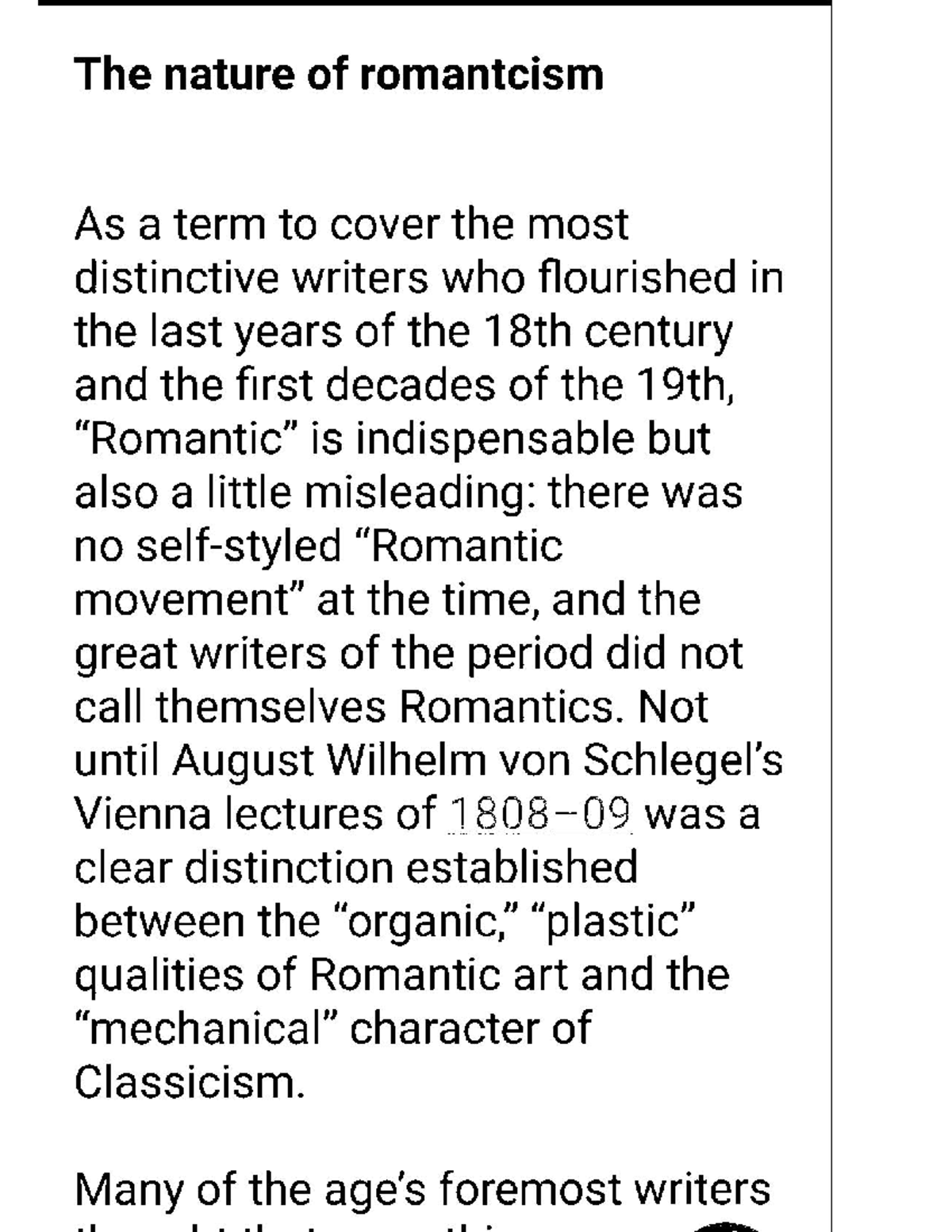 Nature of romanticism -review - Ba English - Studocu