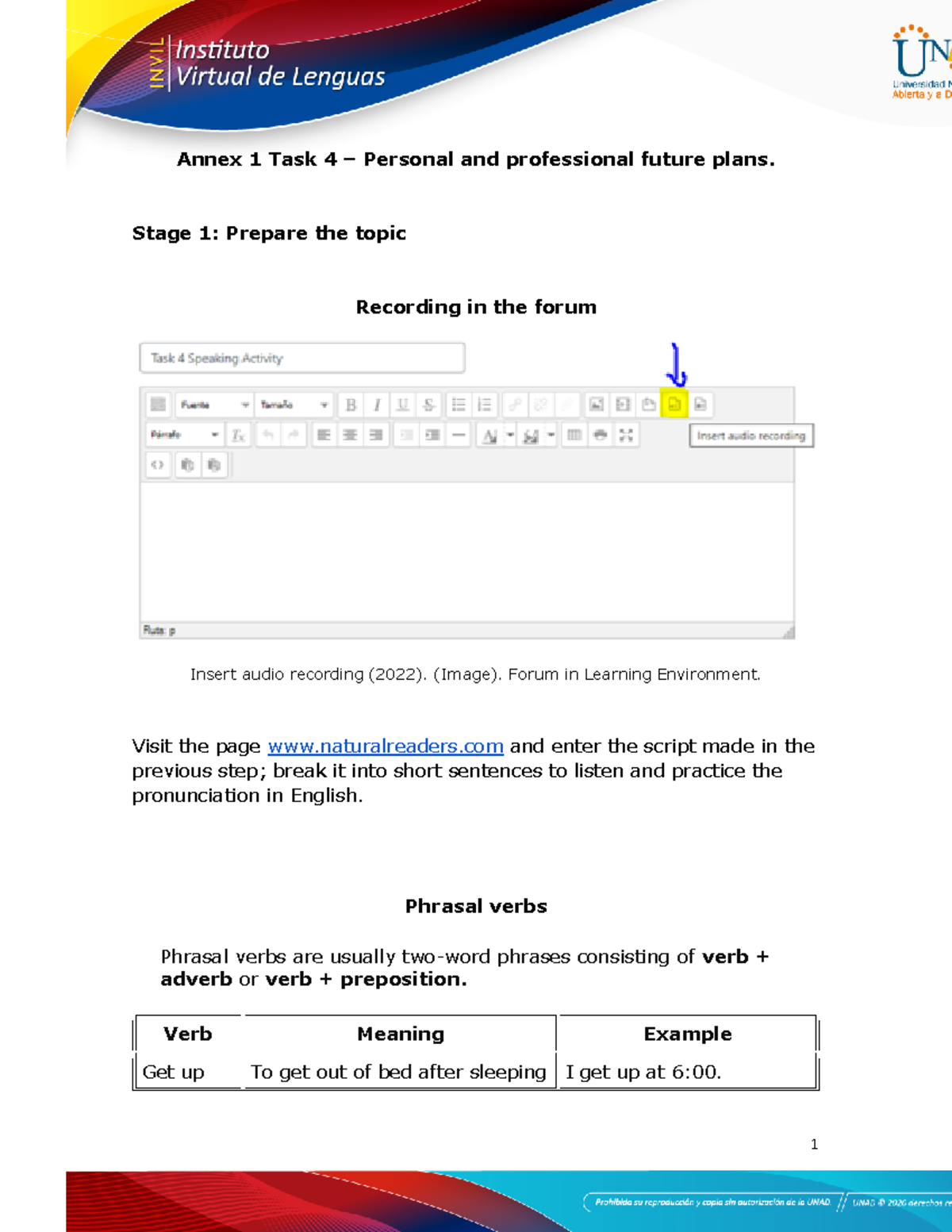 Annex 4 - Task 4 - anexo - Annex 1 Task 4 – Personal and professional ...