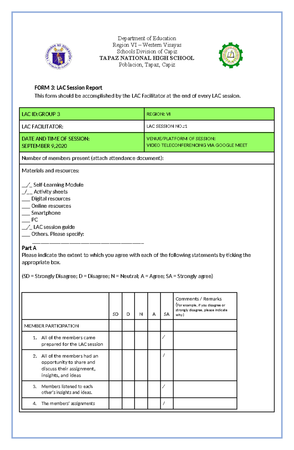 Learning Action Cell - Department of Education Region VI – Western ...