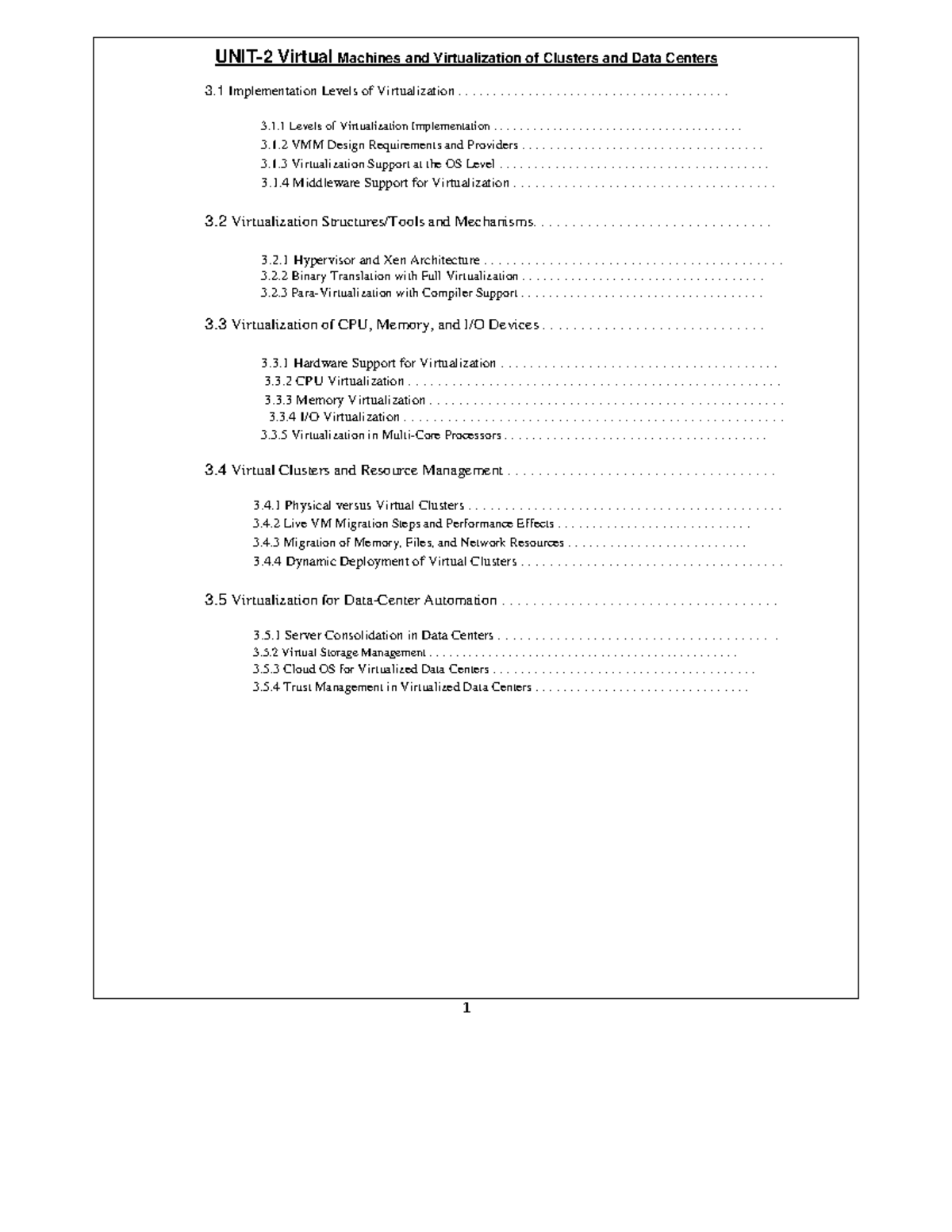 Cloud Computing R16 - UNIT-2 (Ref-2) - UNIT-2 Virtual Machines and Virtualization of Clusters ...
