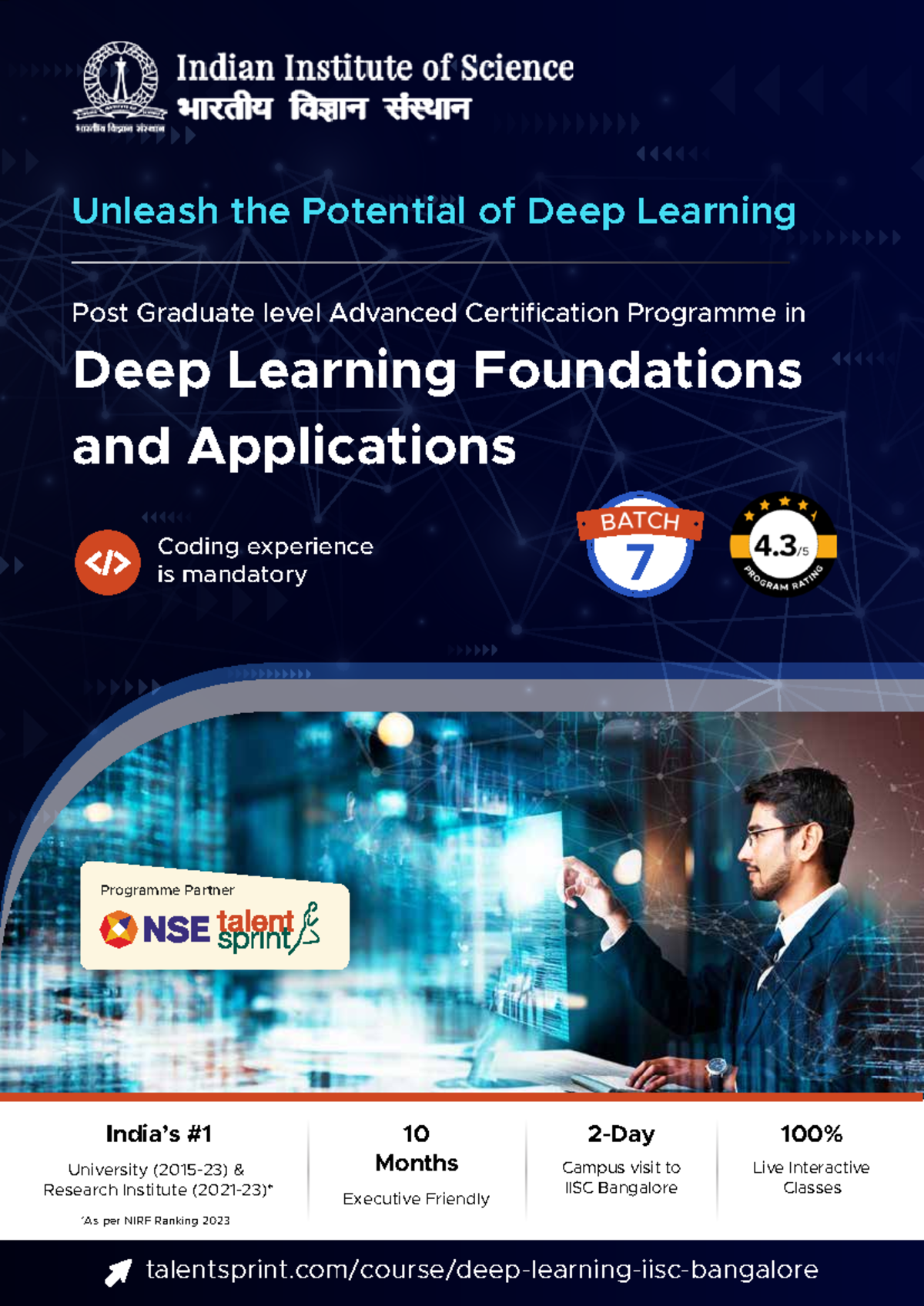 IISC-DL-Brochure - I WANT document - talentsprint/course/deep-learning ...