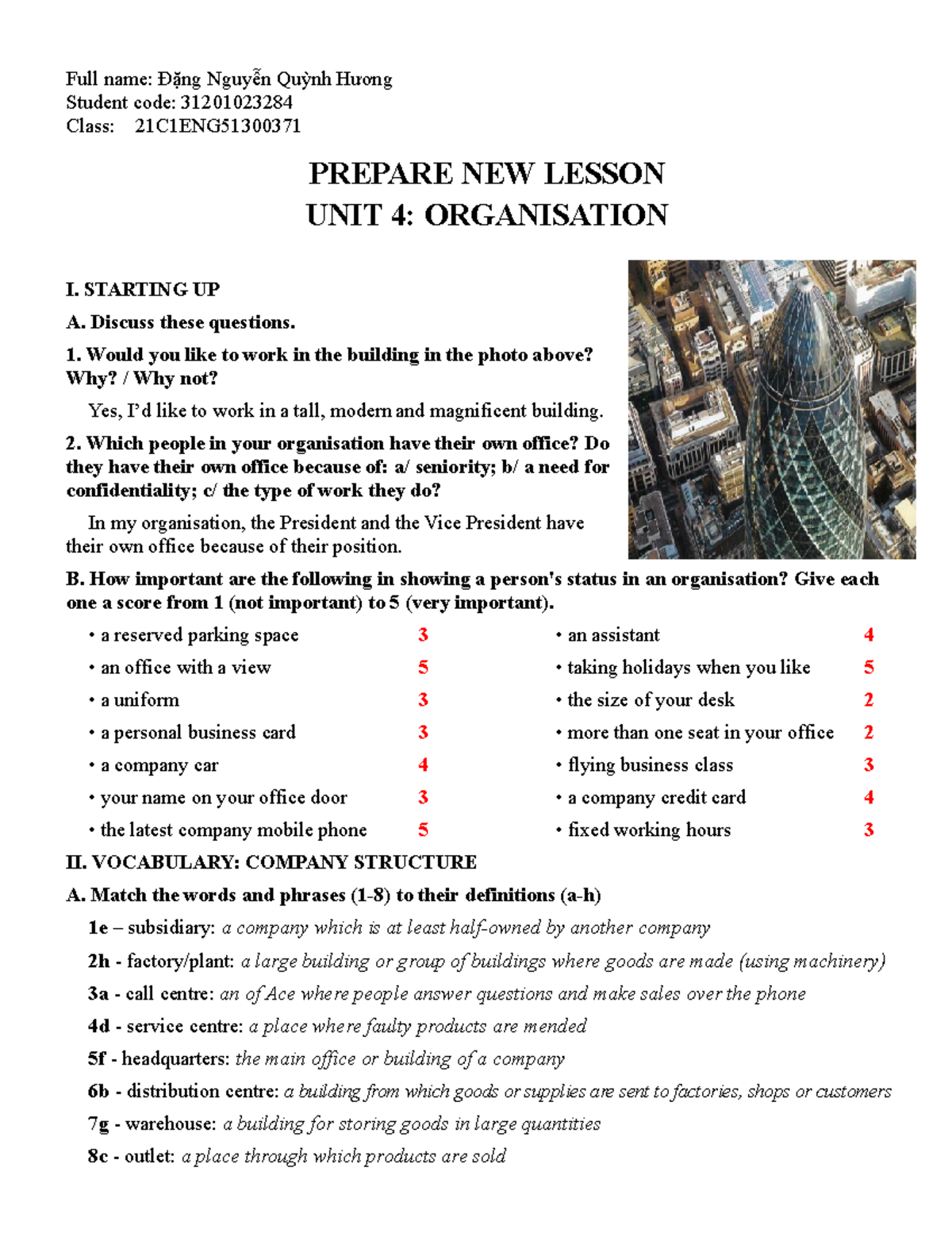 New lesson u4 - Full name: Đặng Nguyễn Quỳnh Hương Student code ...