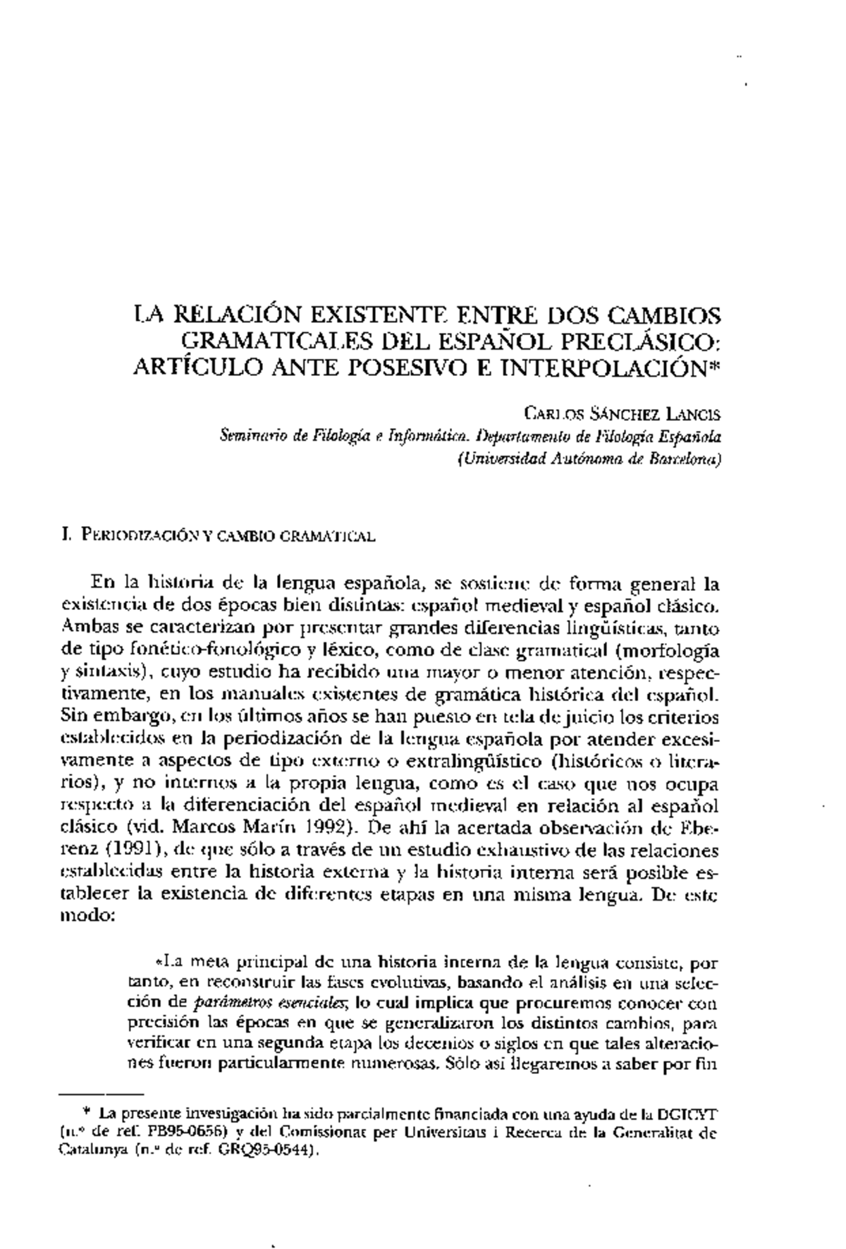 Dialnet-La Relacion Existente Entre Dos Cambios Gramaticales Del E ...