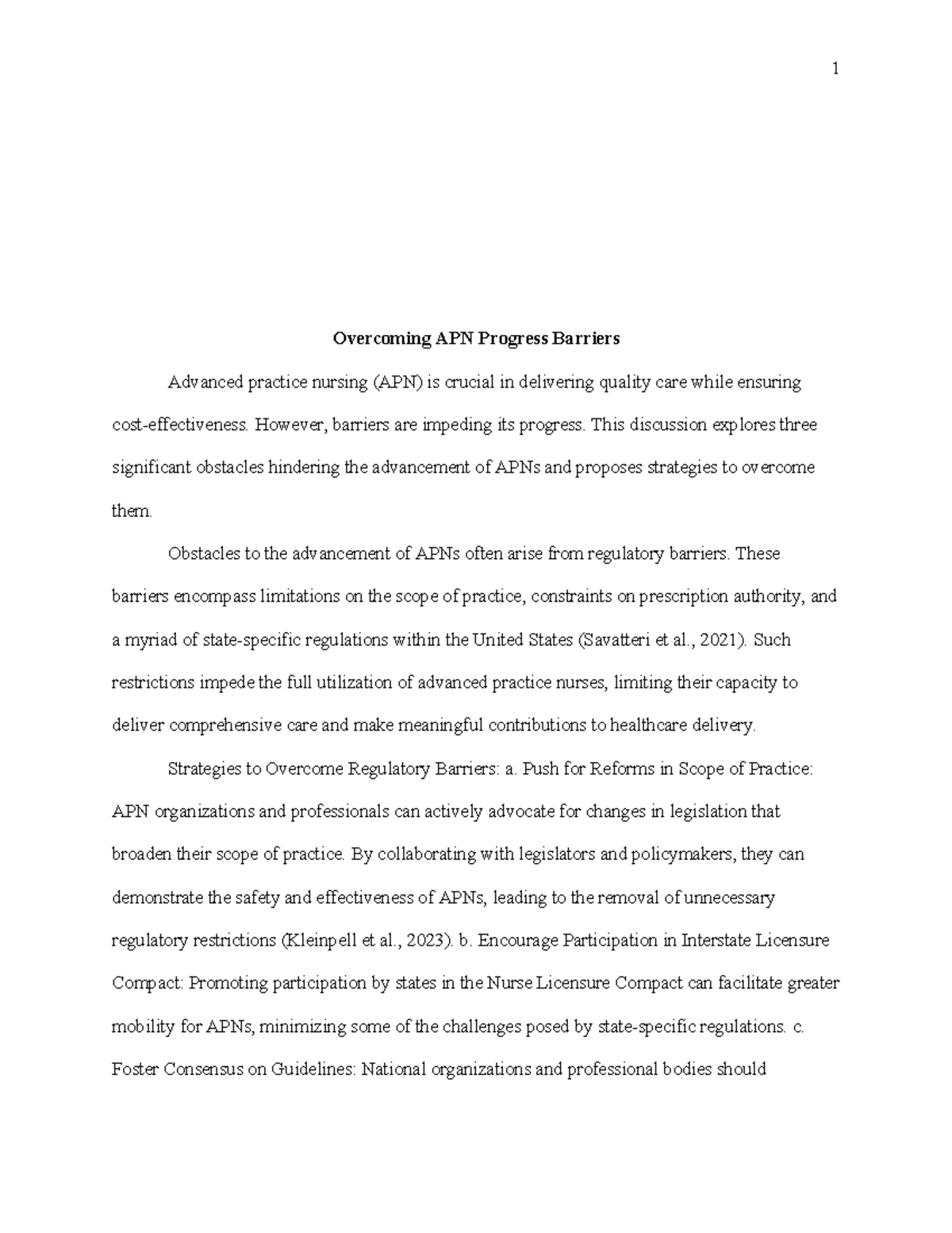 Overcoming APN Progress Barriers - Overcoming APN Progress Barriers ...
