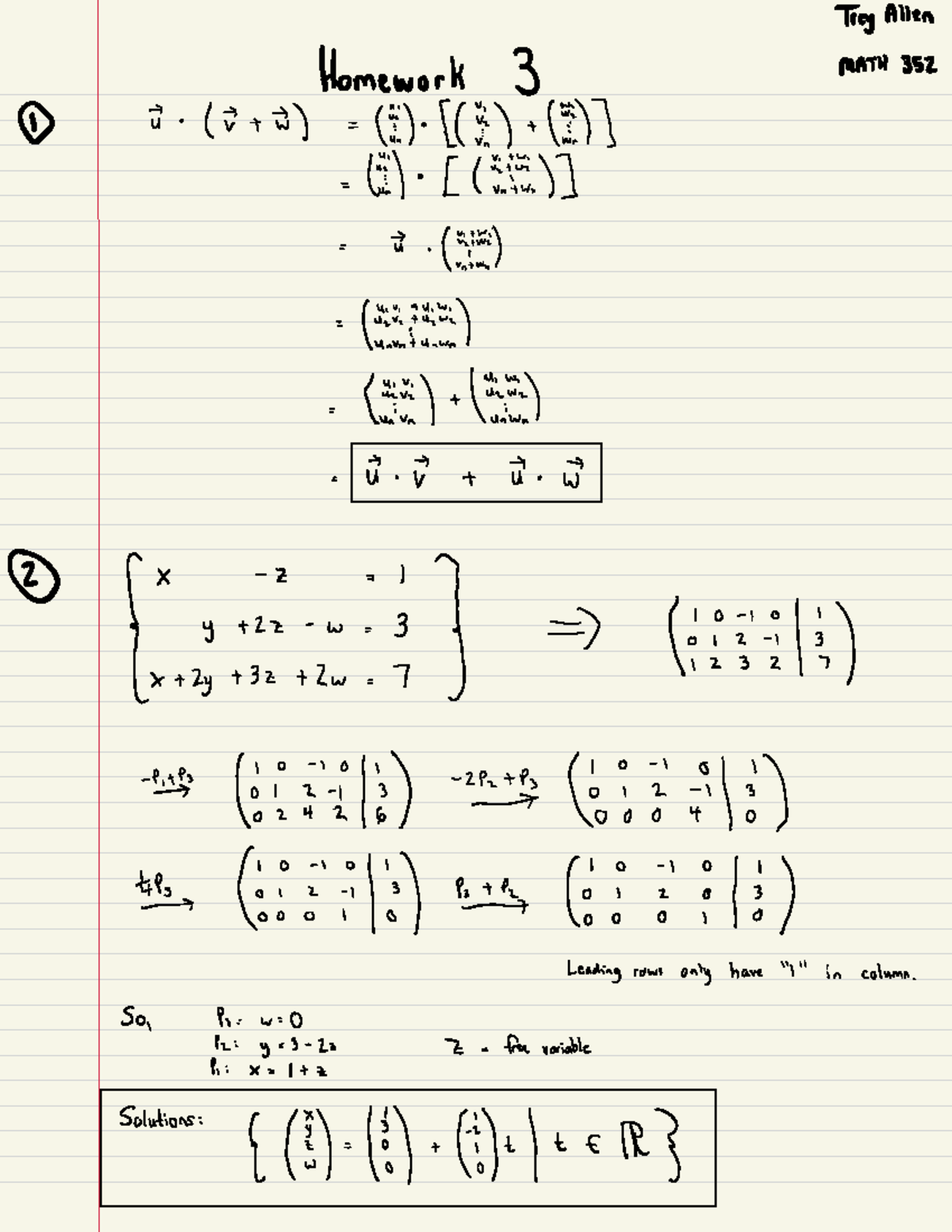 Homework 3 Solutions - Trey Allen Homework 3 MATH 352 ① i. lit I =h÷ ...