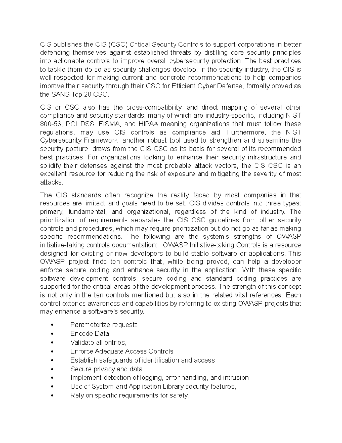 350D9 - Critical Security Controls - CIS publishes the CIS (CSC ...