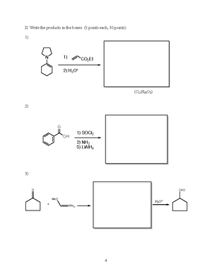 Organic Chemistry II Chapter 15 Practice Material - Package Title ...
