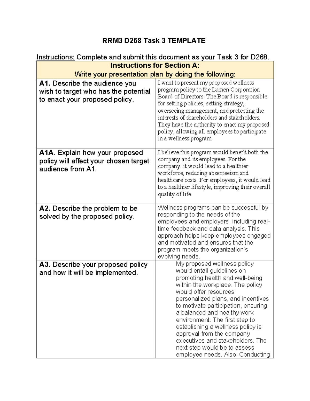 RRM3 D268 Task 3 Template - RRM3 D268 Task 3 TEMPLATE Instructions ...