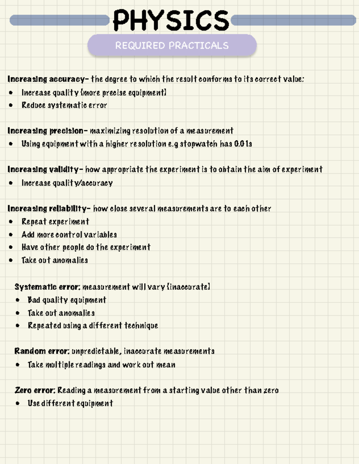 Physics required practicals 240623 182933 - Increasing accuracy- the ...