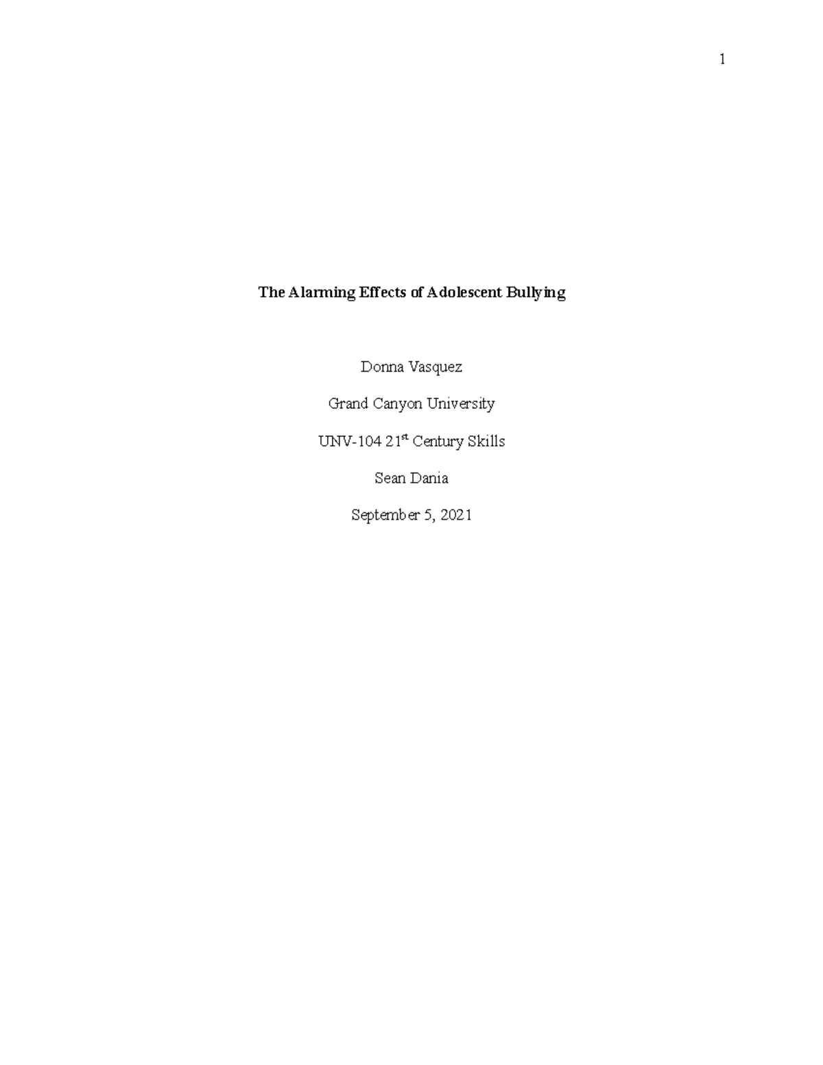 First Draft Expository Essay DONE (2) Donedone - The Alarming Effects ...