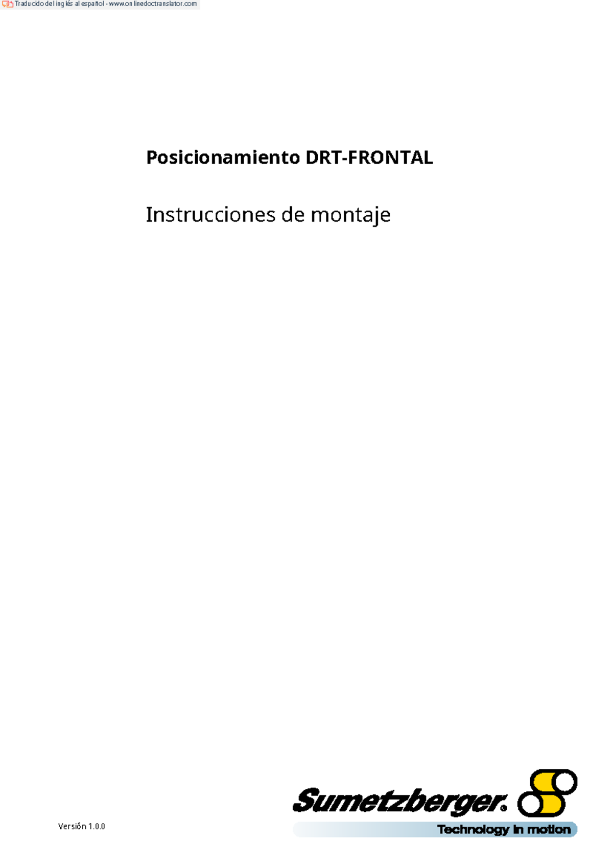 Station-drt-front-positioning mounting-instructions 1.0.0 e ...