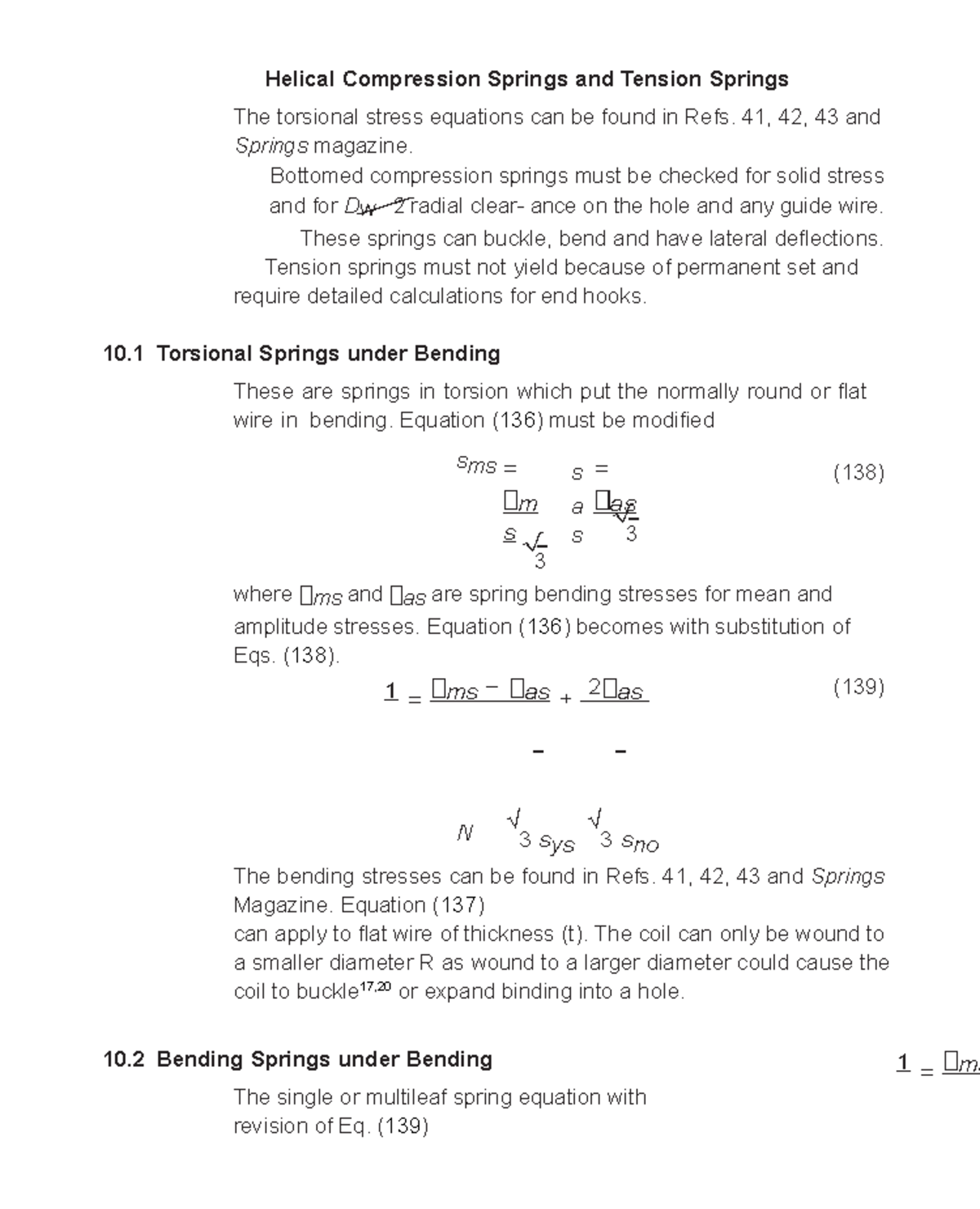 Helical Compression Springs and Tension Springs - 41, 42, 43 and ...