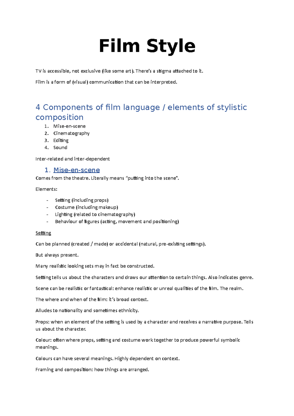 Film Style - Film Style TV is accessible, not exclusive (like some art ...