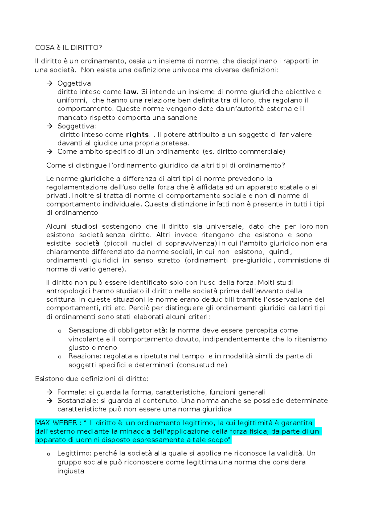 COSA è IL Diritto - COSA è IL DIRITTO? Il diritto è un ordinamento ...