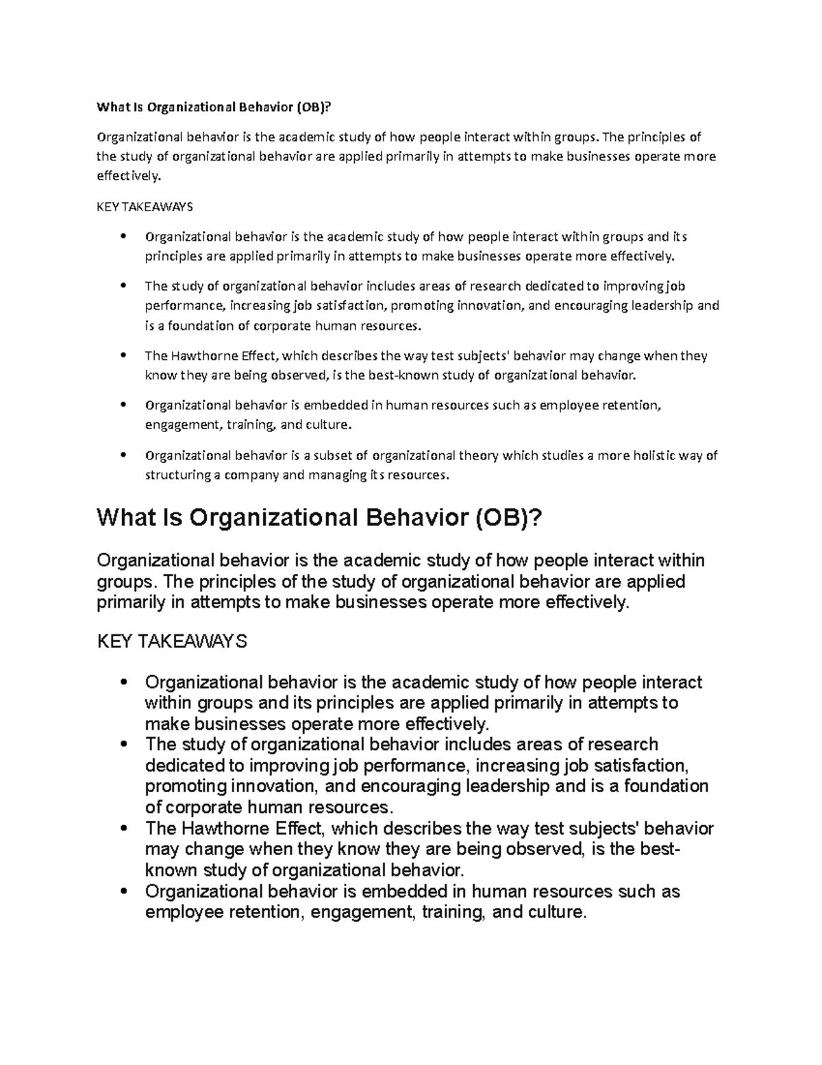 What is ob - few summaries of the topic at hand - What Is ...