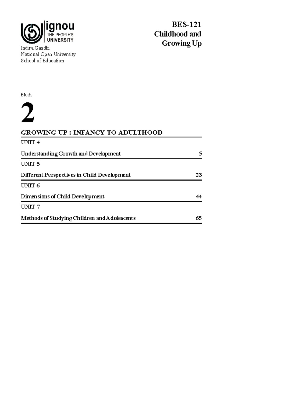 BES-121B2E - Gyy - GROWING UP : INFANCY TO ADULTHOOD UNIT 4 ...