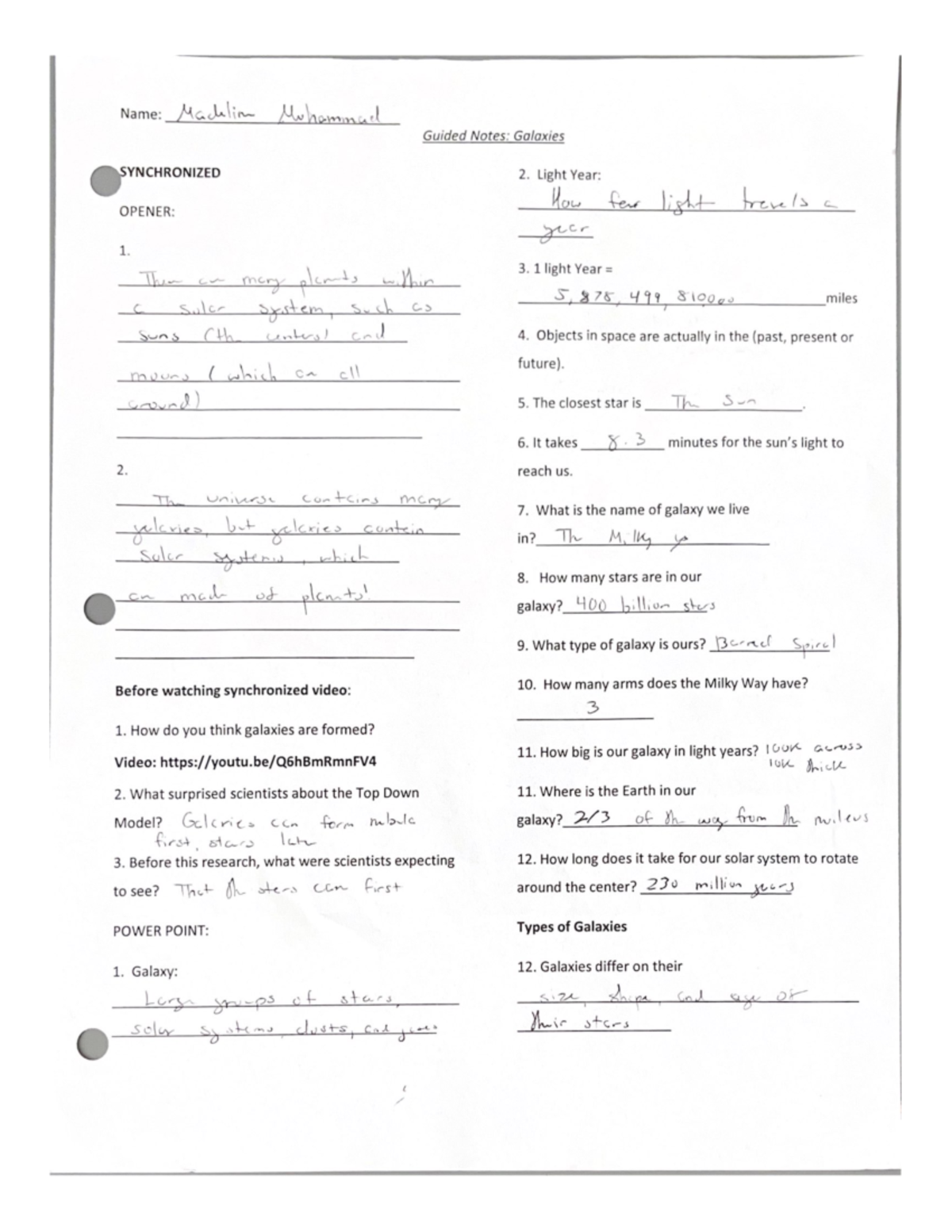 Galaxies Notes - Studocu